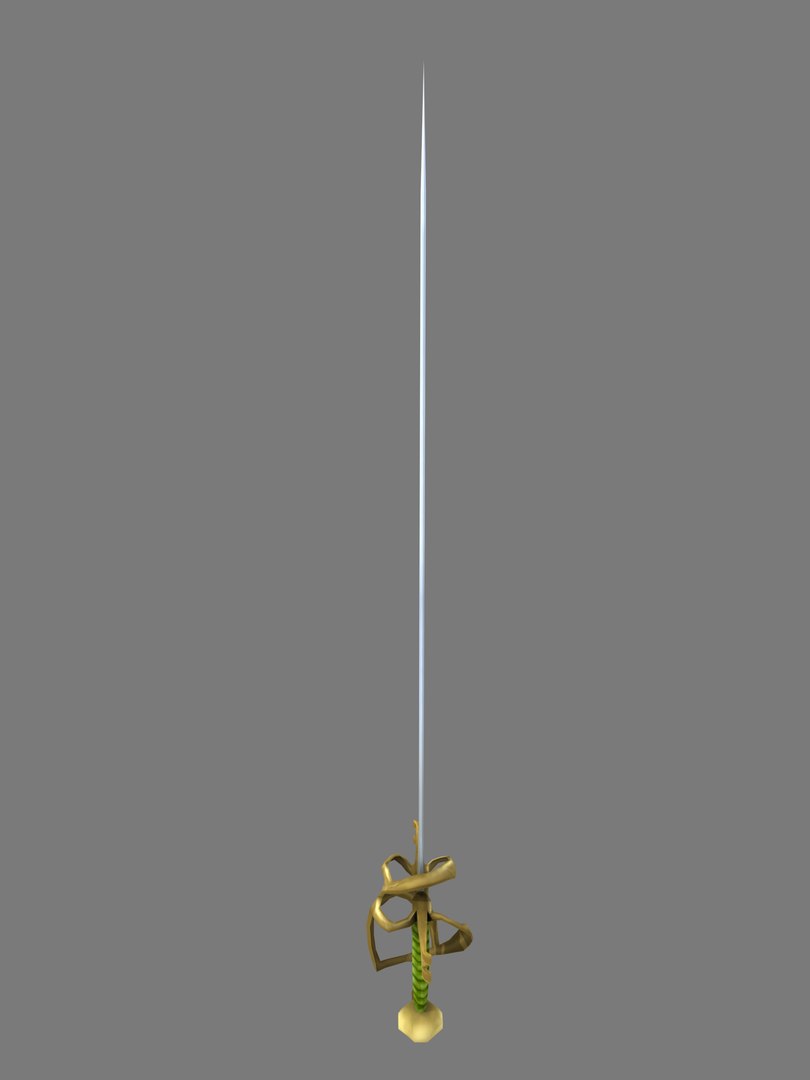 Rapier sword weapon 3D model - TurboSquid 1442702
