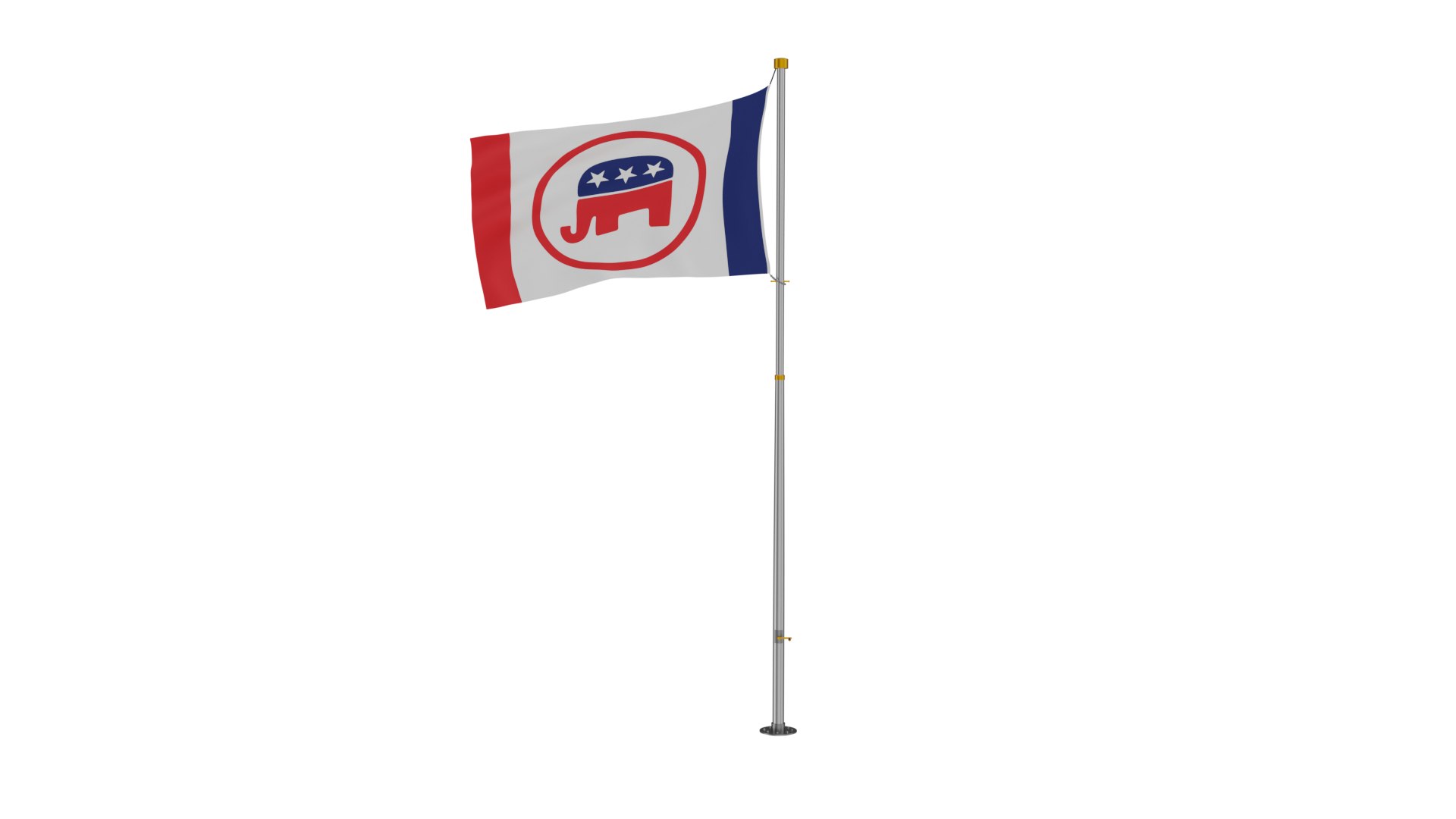3D USA Parties Flags - TurboSquid 2210991