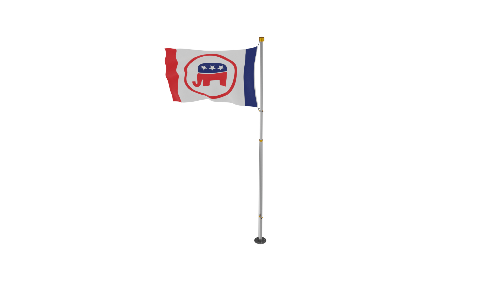 3D USA Parties Flags - TurboSquid 2210991