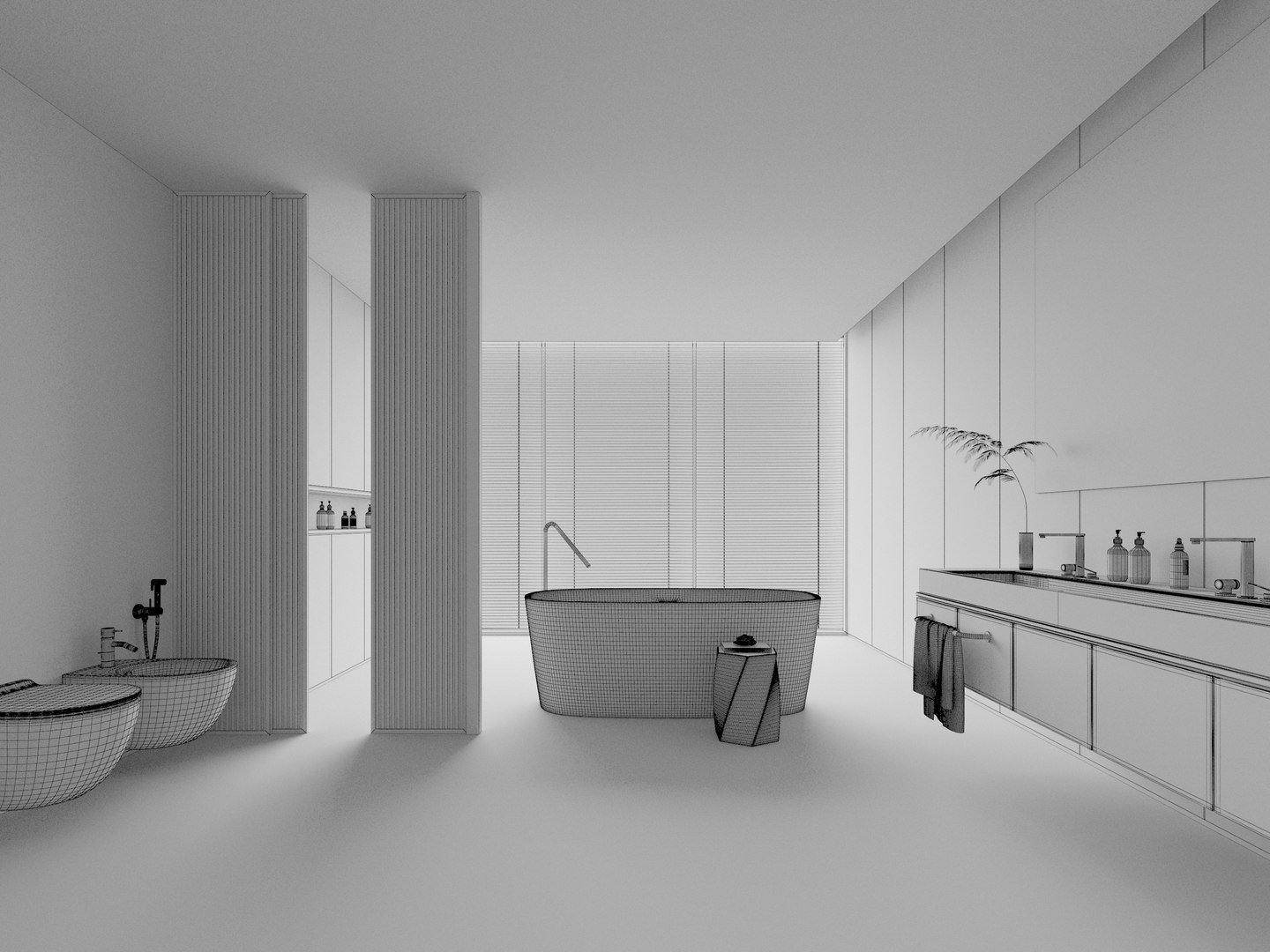 Modern Bathroom Model - TurboSquid 2339656