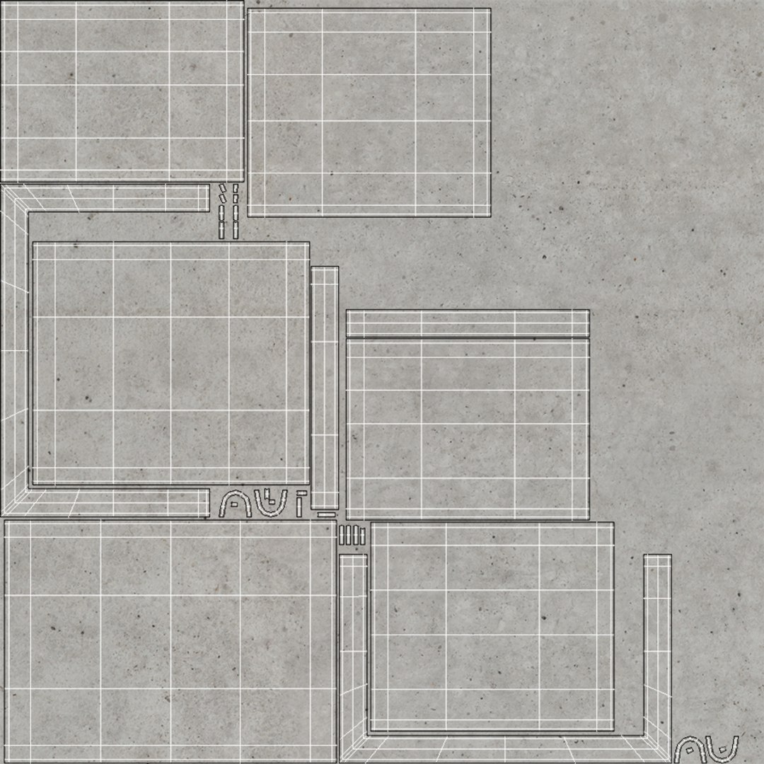 3D Industrial Concrete Block - TurboSquid 1991227