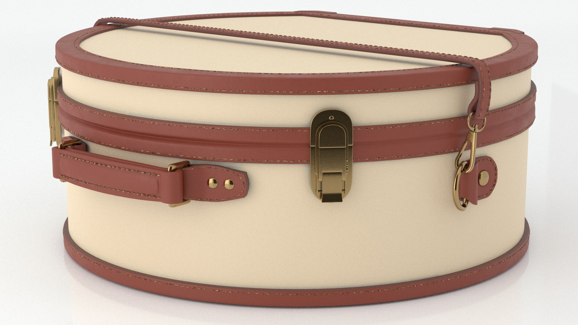 Steamline Editor Brown HatBox Large 3D Model - TurboSquid 2033526