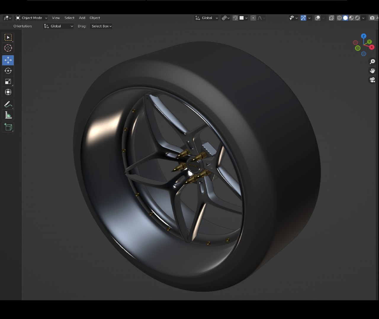 3D Model MLNX - SLM5 - ALLOY WHEEL - TurboSquid 1897238