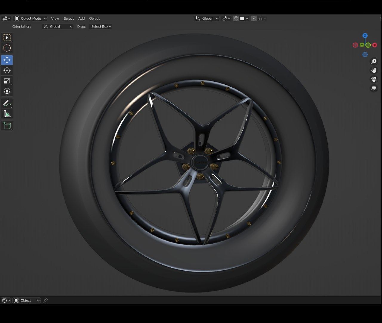 3D Model MLNX - SLM5 - ALLOY WHEEL - TurboSquid 1897238