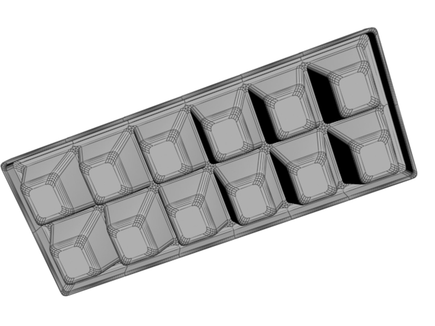 3D Ice Tray Model - TurboSquid 1544956