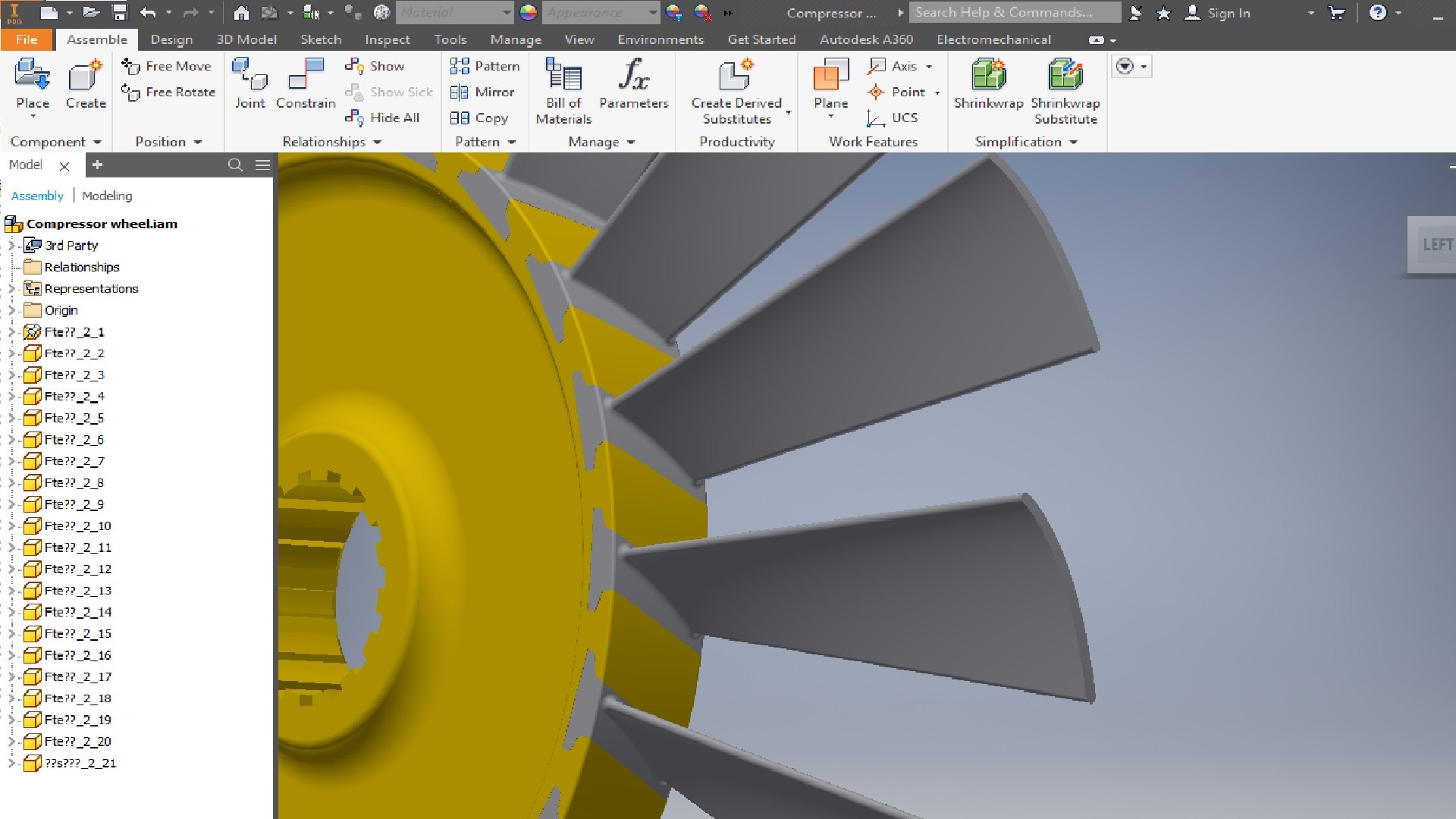 Compressor-wheel- Model - TurboSquid 1806526