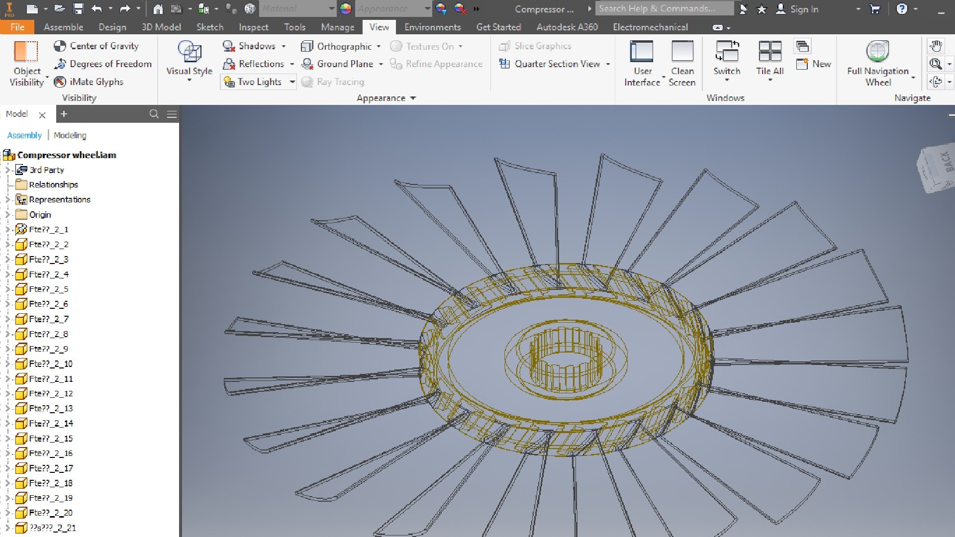 Compressor-wheel- Model - TurboSquid 1806526