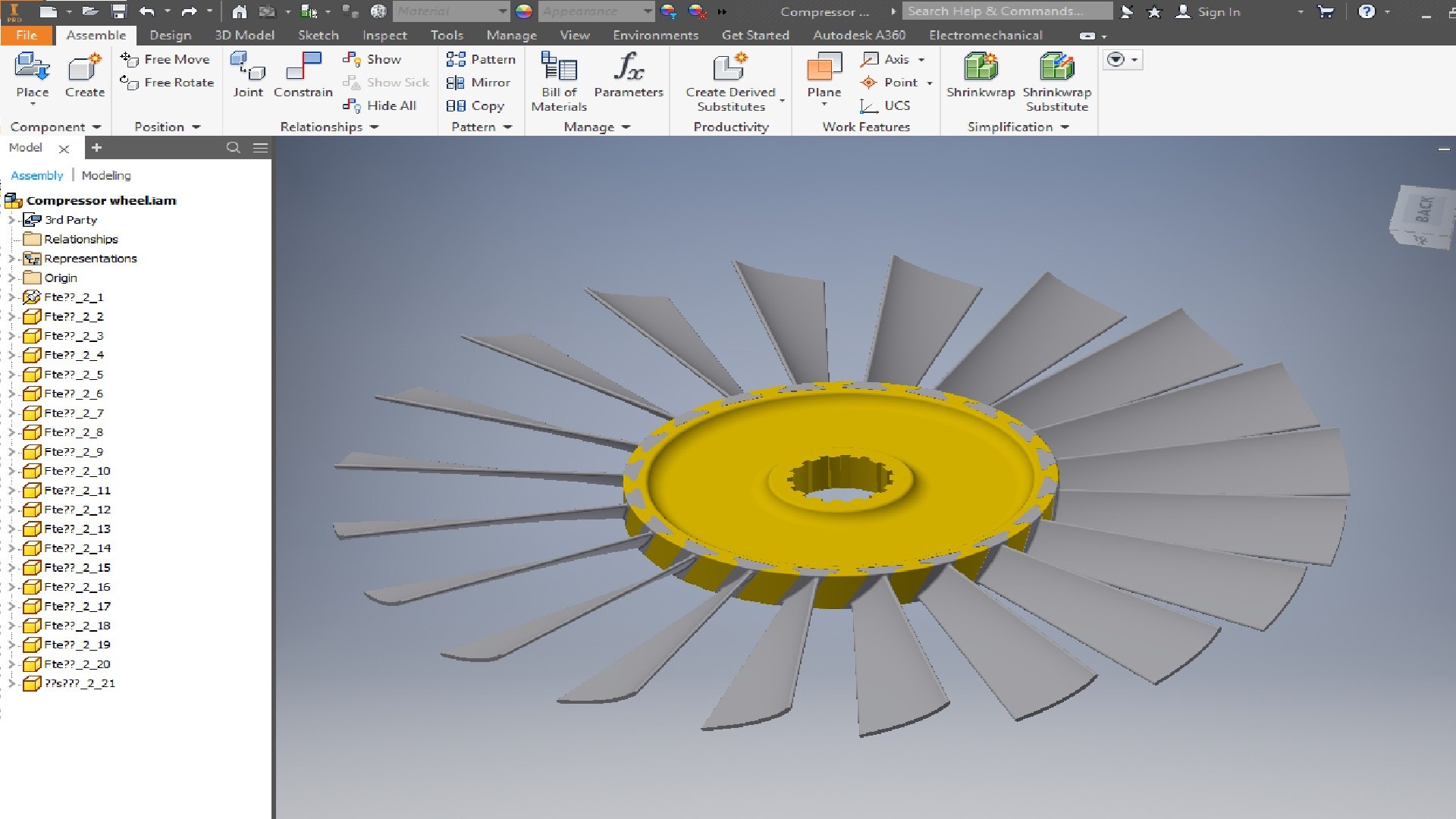 Compressor-wheel- Model - TurboSquid 1806526