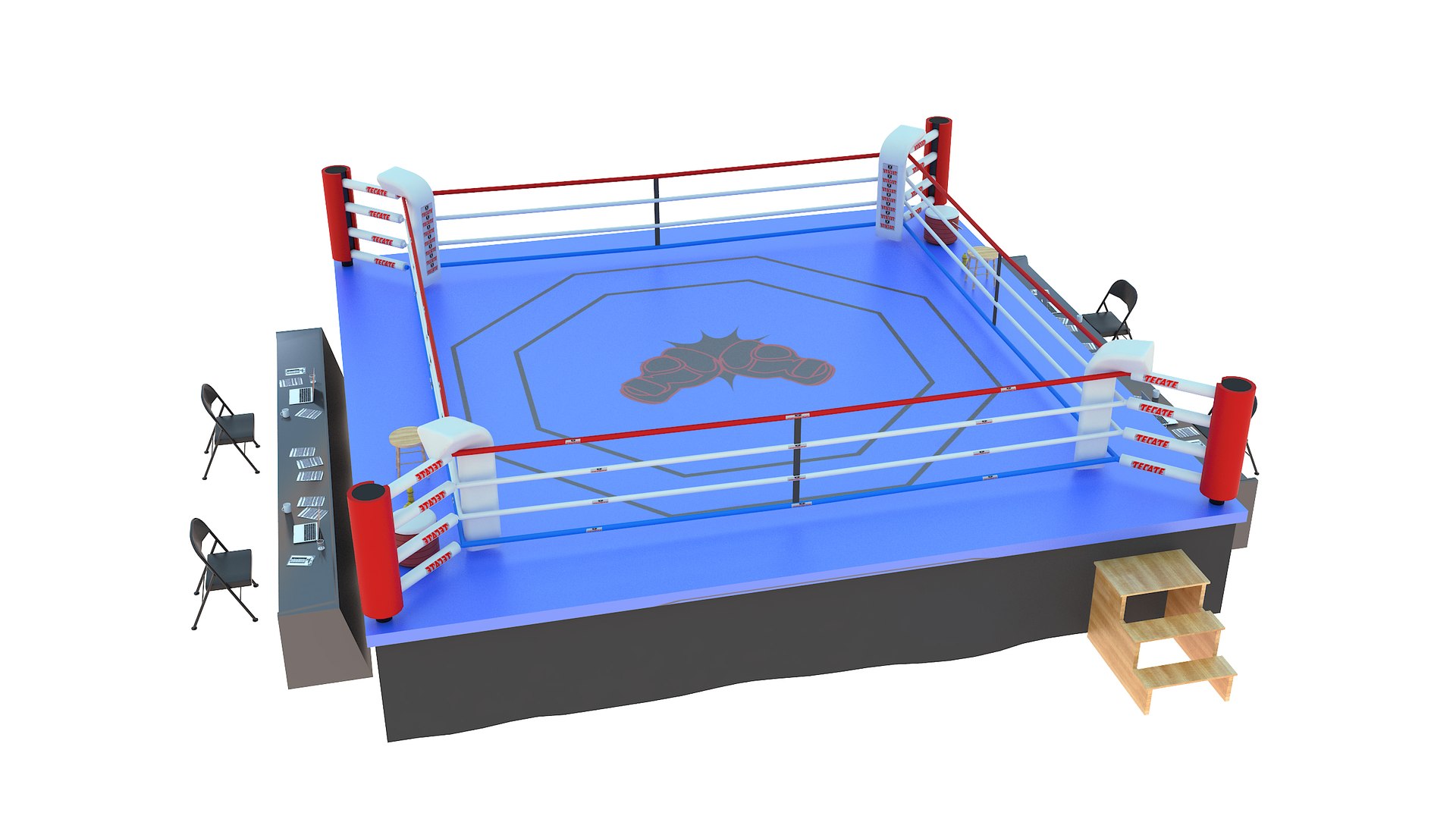 Boxing Ring Scoreboard 3D Model - TurboSquid 1575648