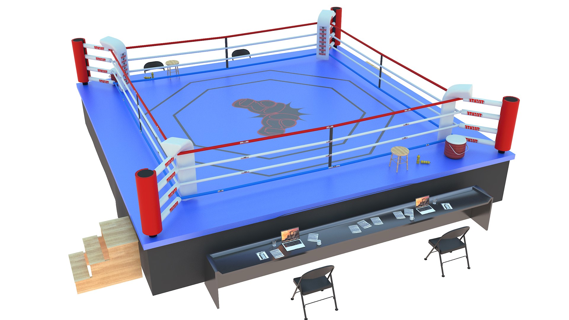 Boxing Ring Scoreboard 3D Model - TurboSquid 1575648