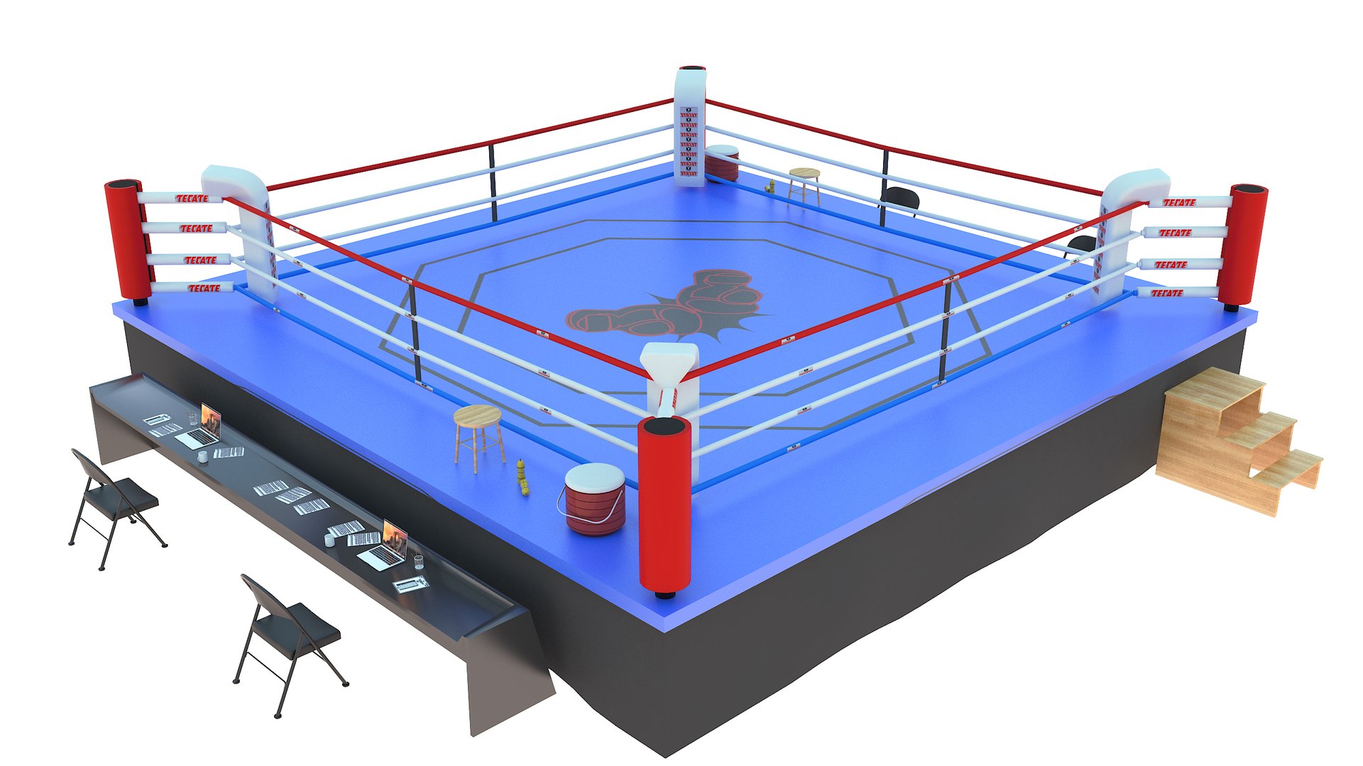Boxing Ring Scoreboard 3D Model - TurboSquid 1575648
