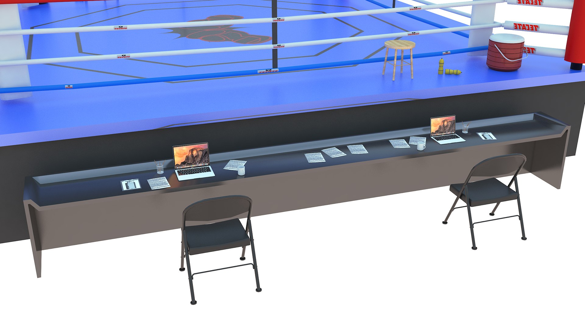 Boxing Ring Scoreboard 3D Model - TurboSquid 1575648