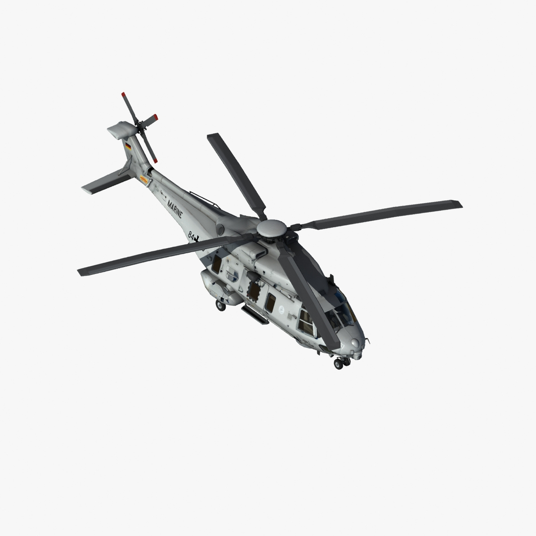 3d Nh90 Helicopter German Navy Model