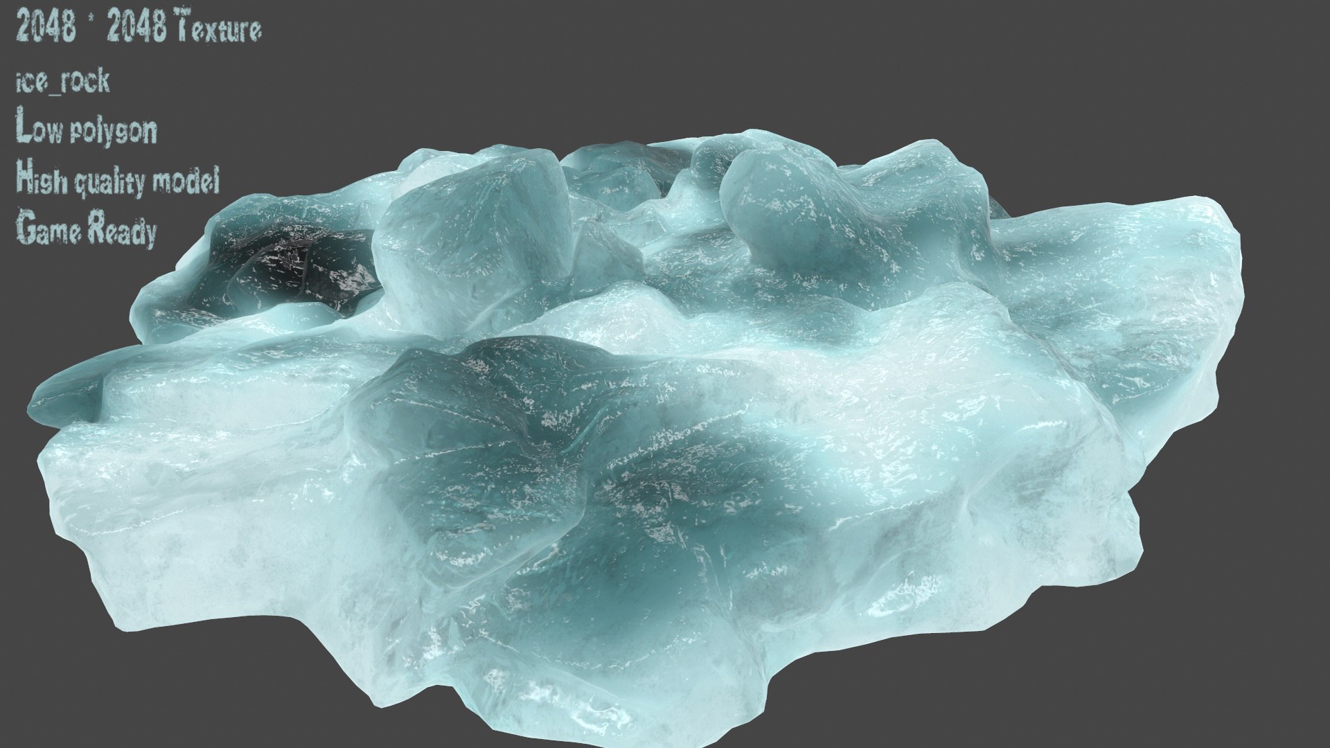 3D Ice Icefall Model - TurboSquid 1160125