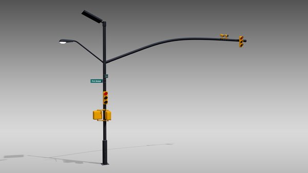 Intersection traffic light camera 3D model - TurboSquid 1704168
