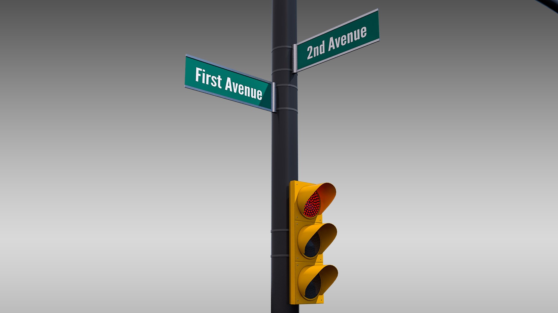 Intersection Traffic Light Camera 3D Model - TurboSquid 1704168