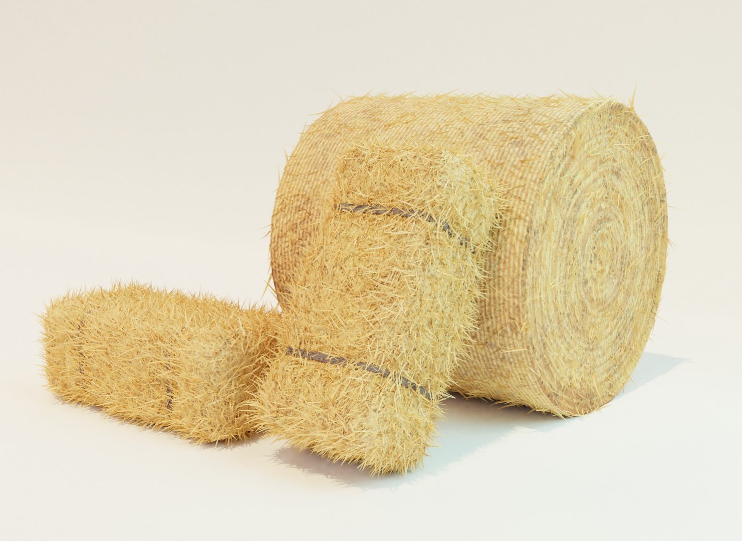 3D Model Bale Square Hay - TurboSquid 1665509