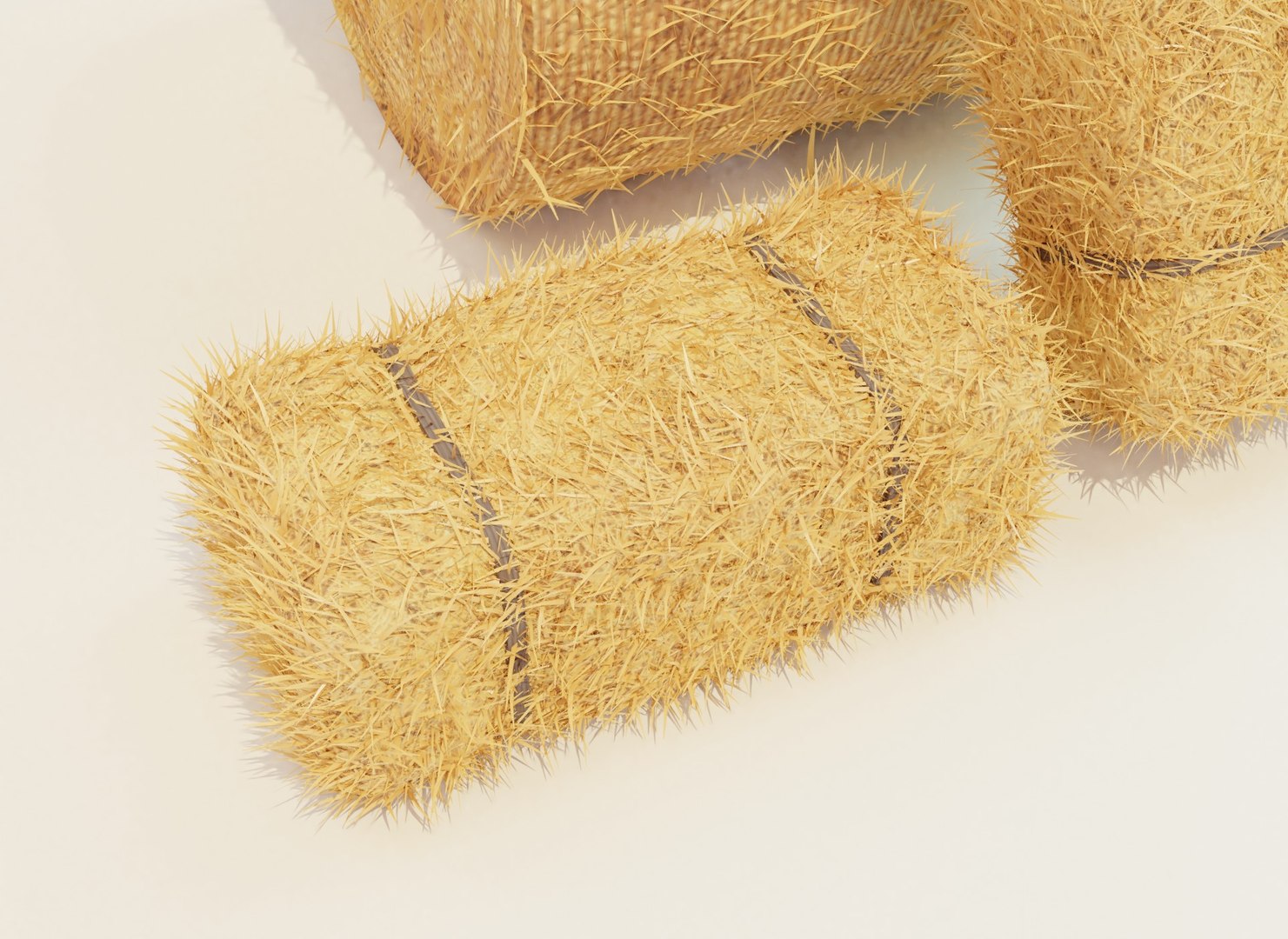 3D Model Bale Square Hay - TurboSquid 1665509