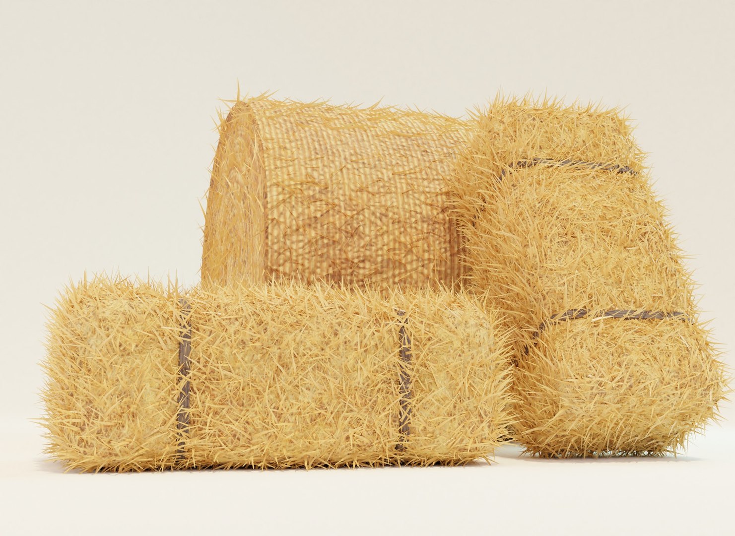 3D Model Bale Square Hay - TurboSquid 1665509
