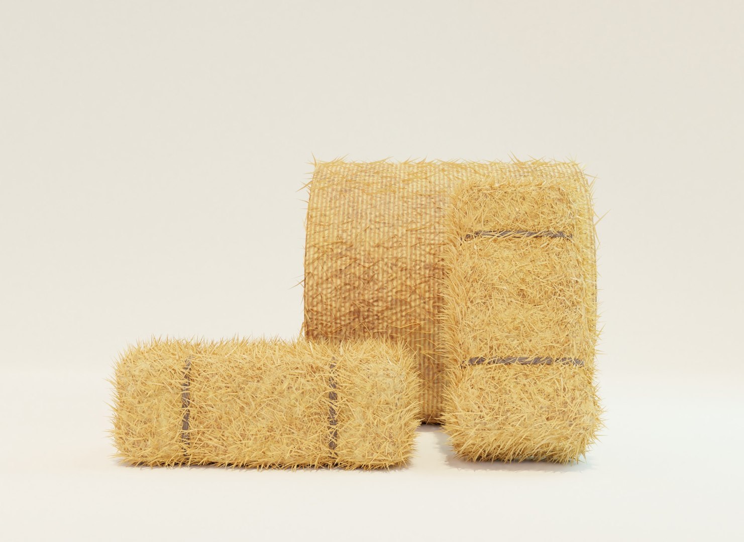 3D Model Bale Square Hay - TurboSquid 1665509