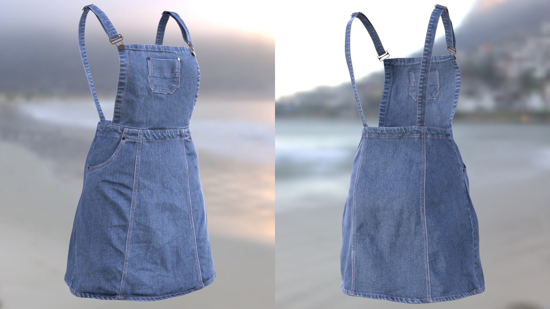 Denim Dress 101 - All MH Bodies UE5 Skeletons - Rigged 3D - TurboSquid ...