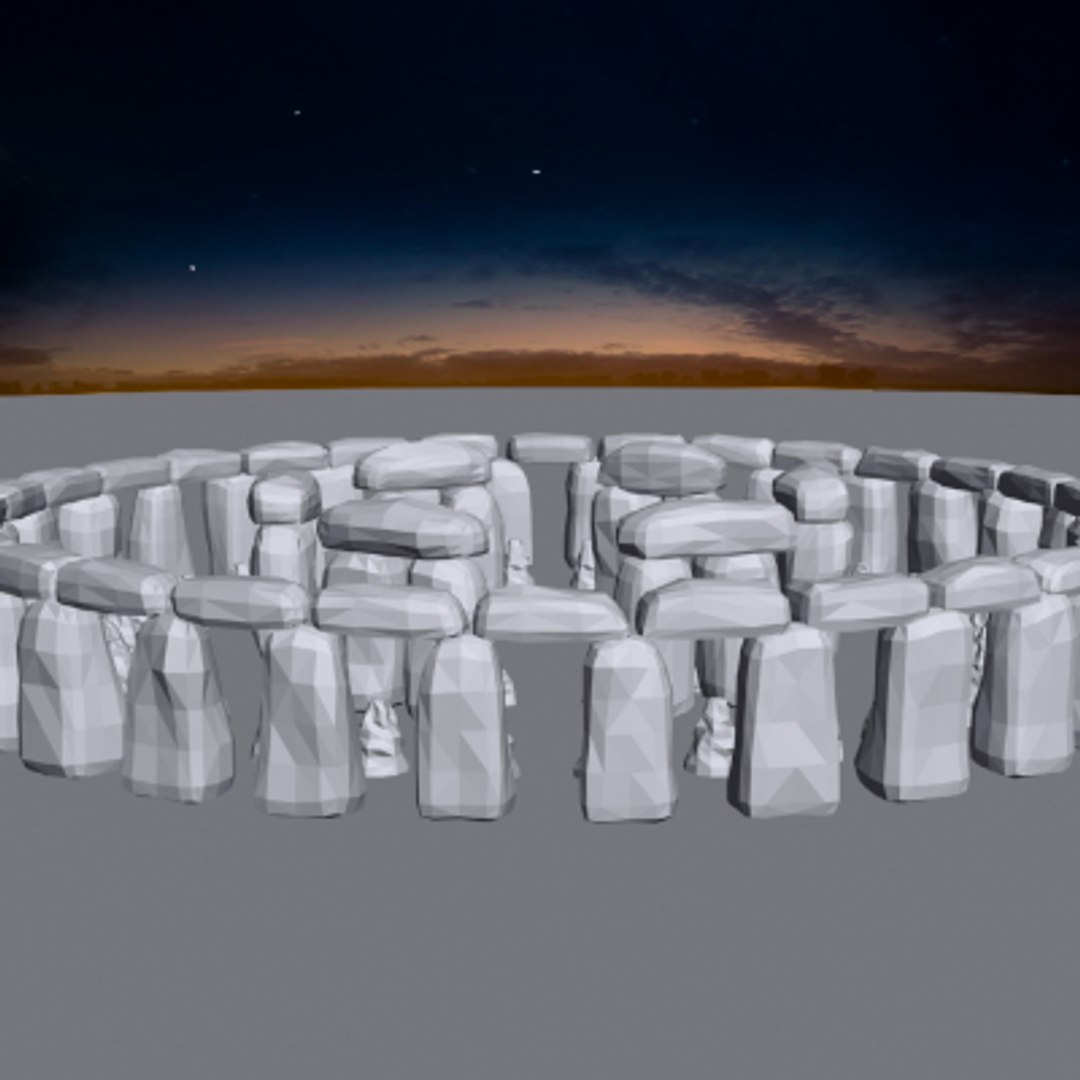 3d Model Historical Stonehenge