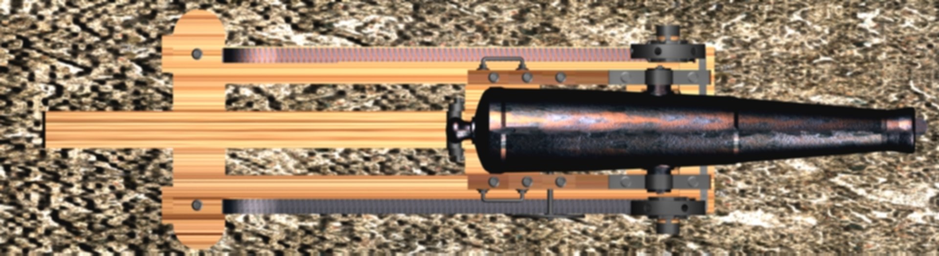 3d Model 32 Lb Cannon