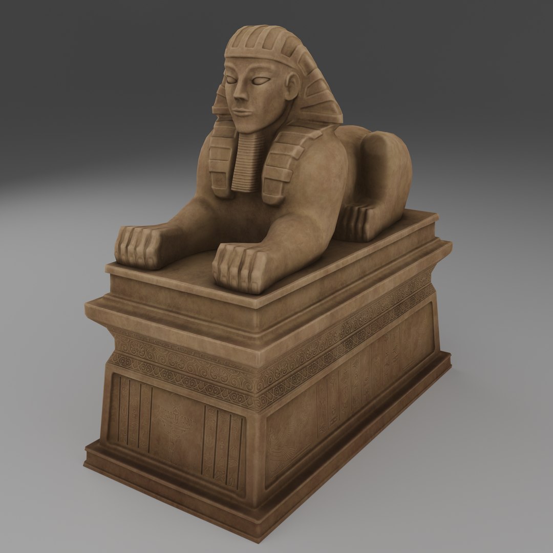 Sphinx Statue 3D Model - TurboSquid 2162423