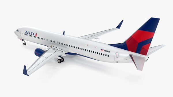 modelo 3d Boeing 737-900 de Delta Air Lines con interior preparado para ...