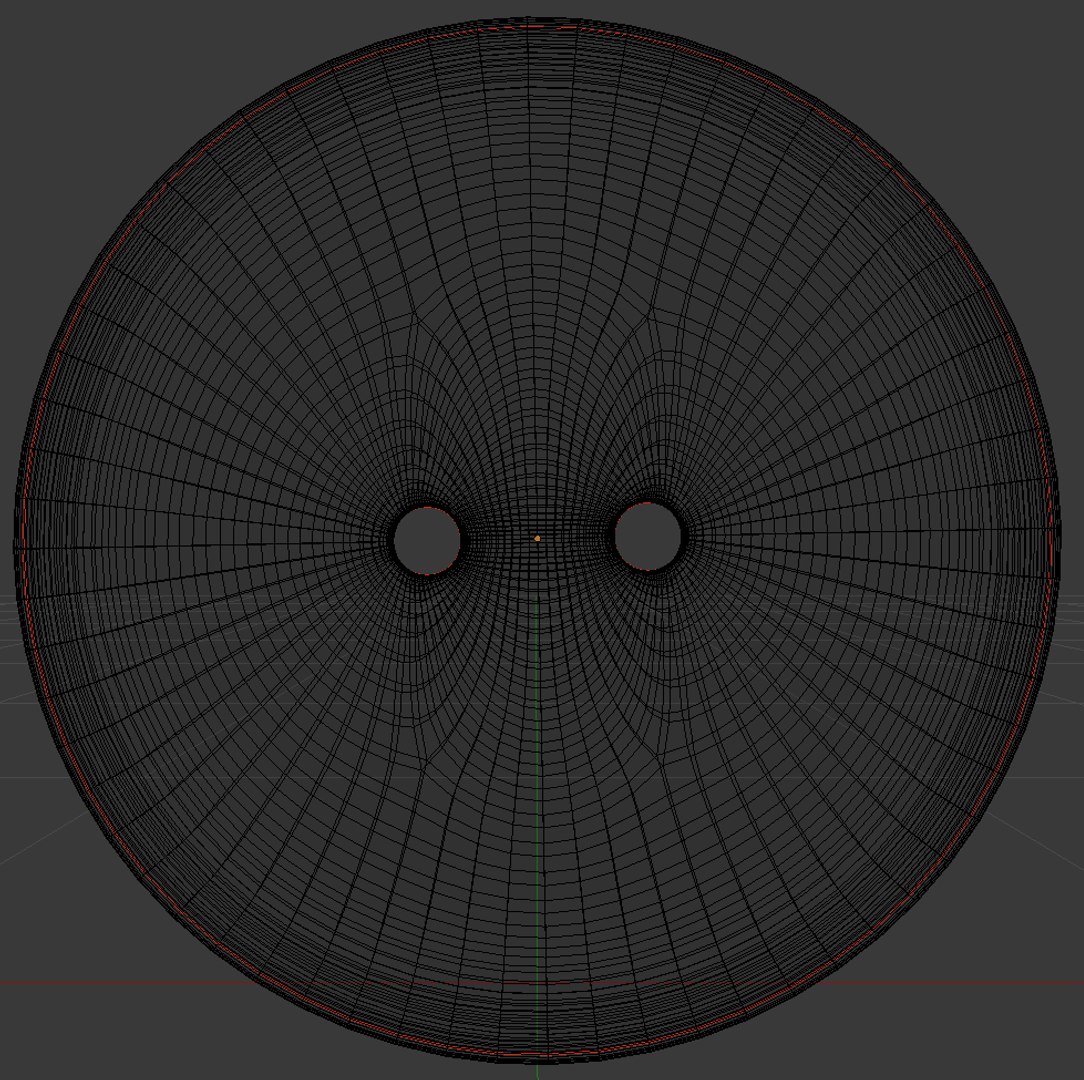 Clothing Button Moon Et 3d Model