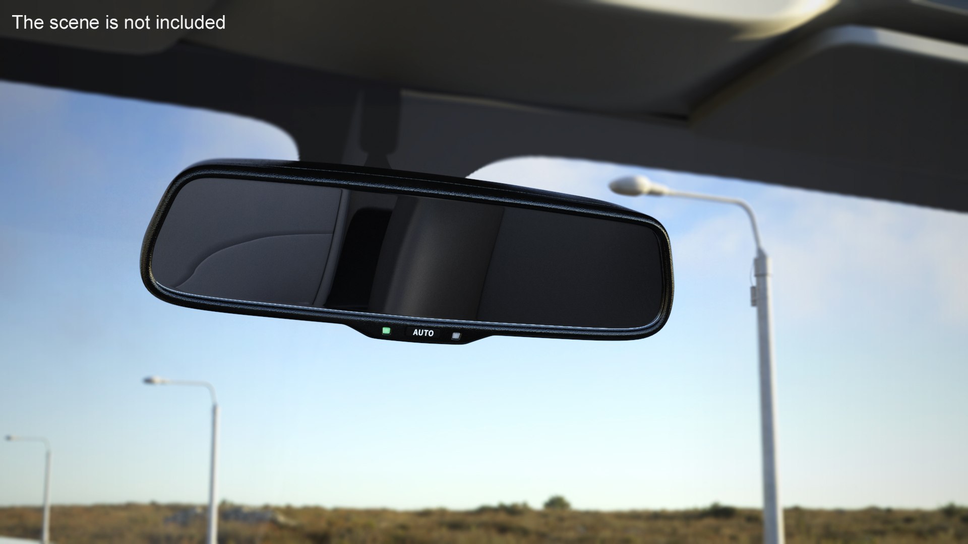 3D Car Auto Dimming Rearview Mirror - TurboSquid 1991167