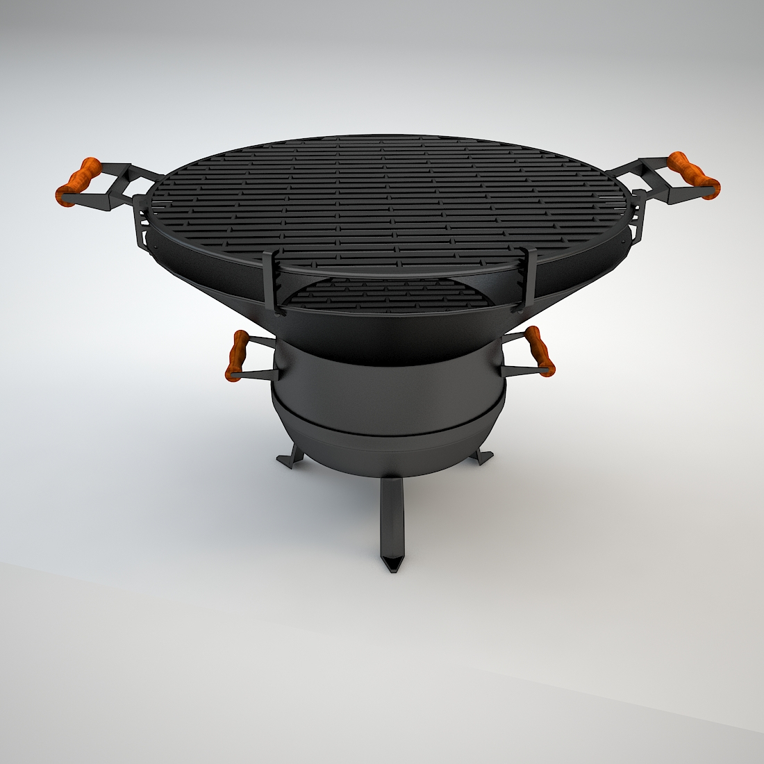 3d model of garden grill