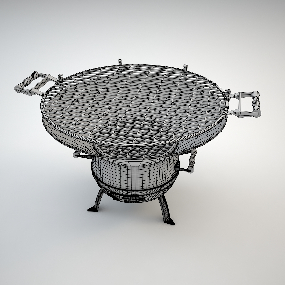 3d model of garden grill