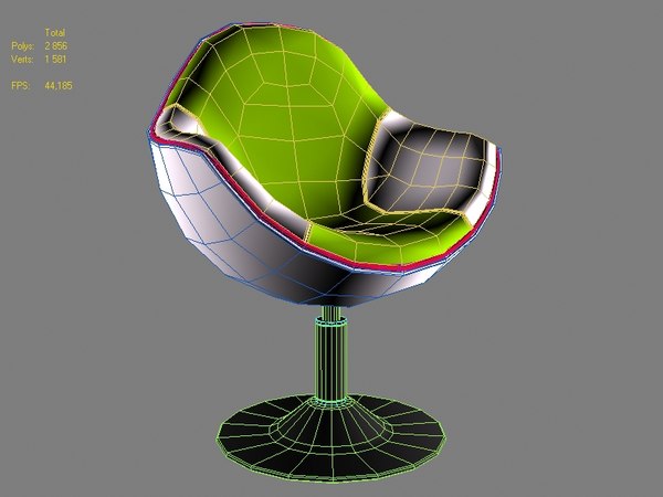 3d model modern lounge chair