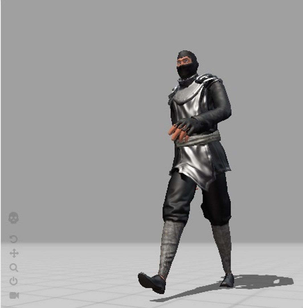 3D ninja rigged animate model - TurboSquid 1212455