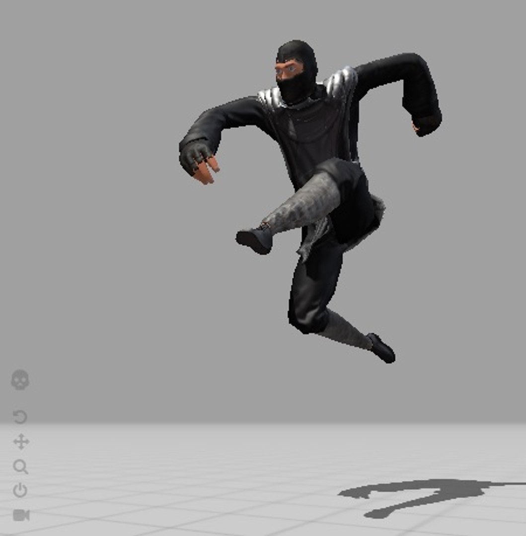 3D ninja rigged animate model - TurboSquid 1212455