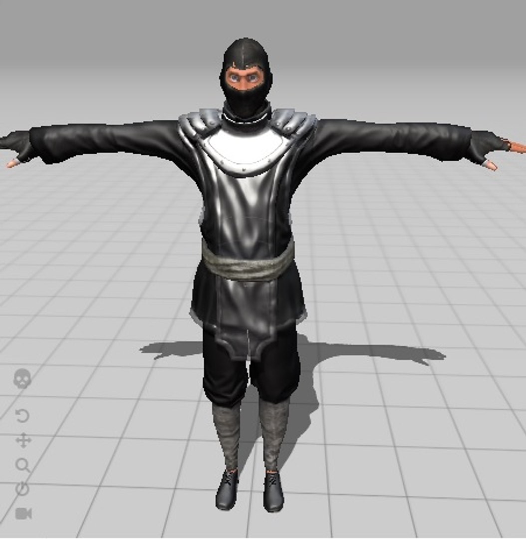 3D ninja rigged animate model - TurboSquid 1212455