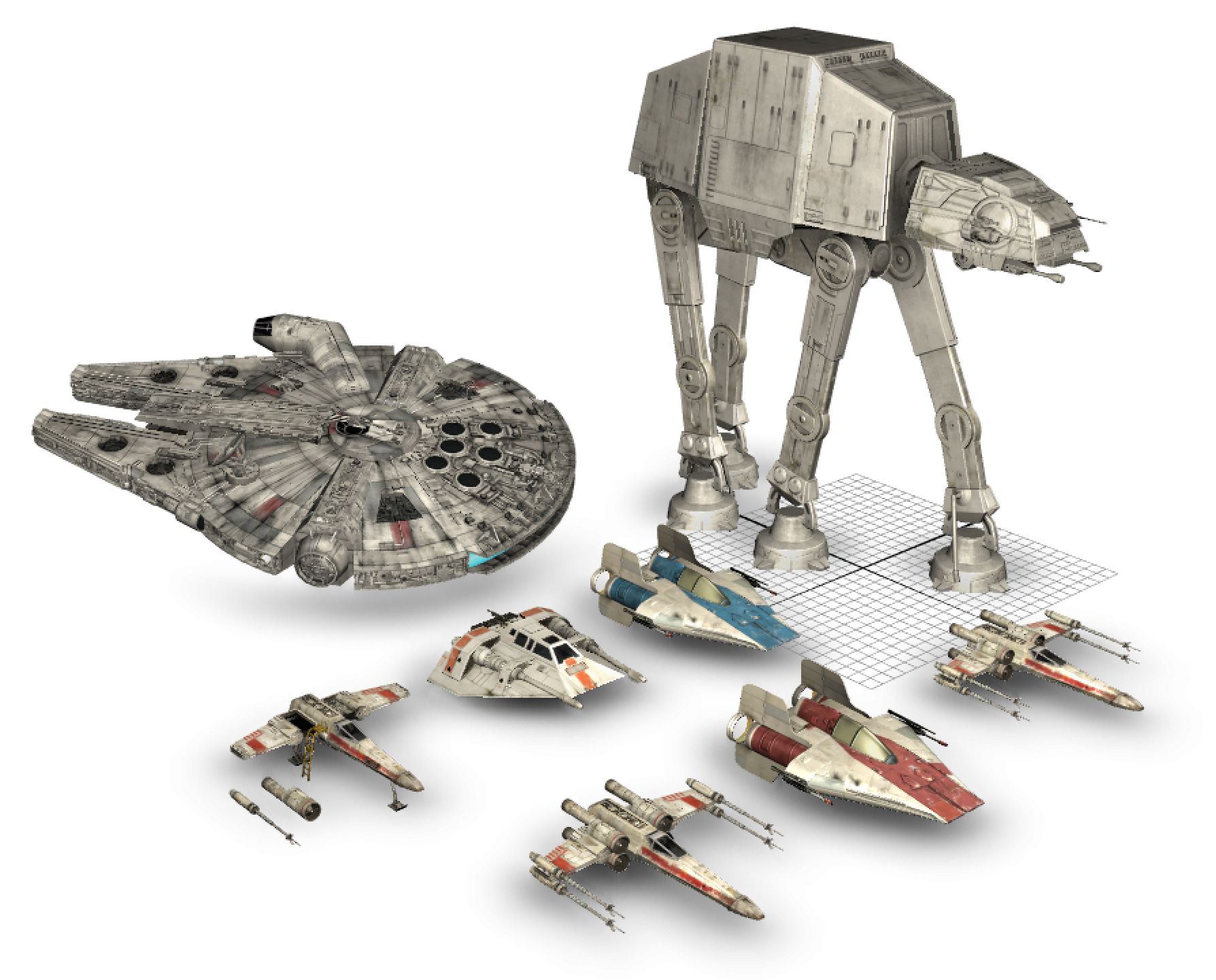 3d model star wars ultimate vehicles