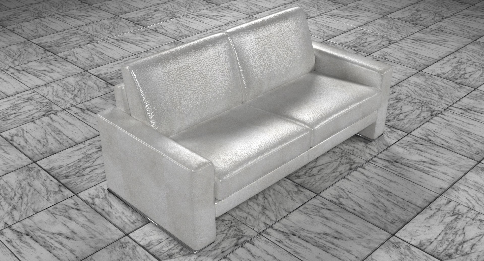 3D Model Modular Leather White - TurboSquid 1690744