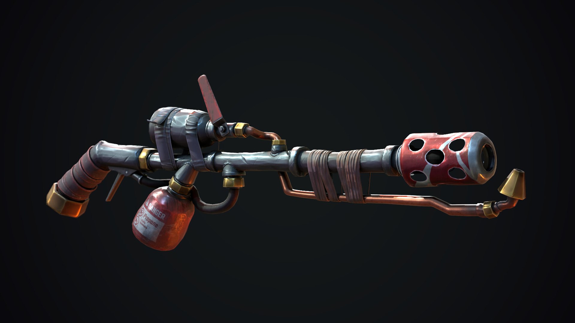 Stylized Flamethrower 3D Model - TurboSquid 2043948