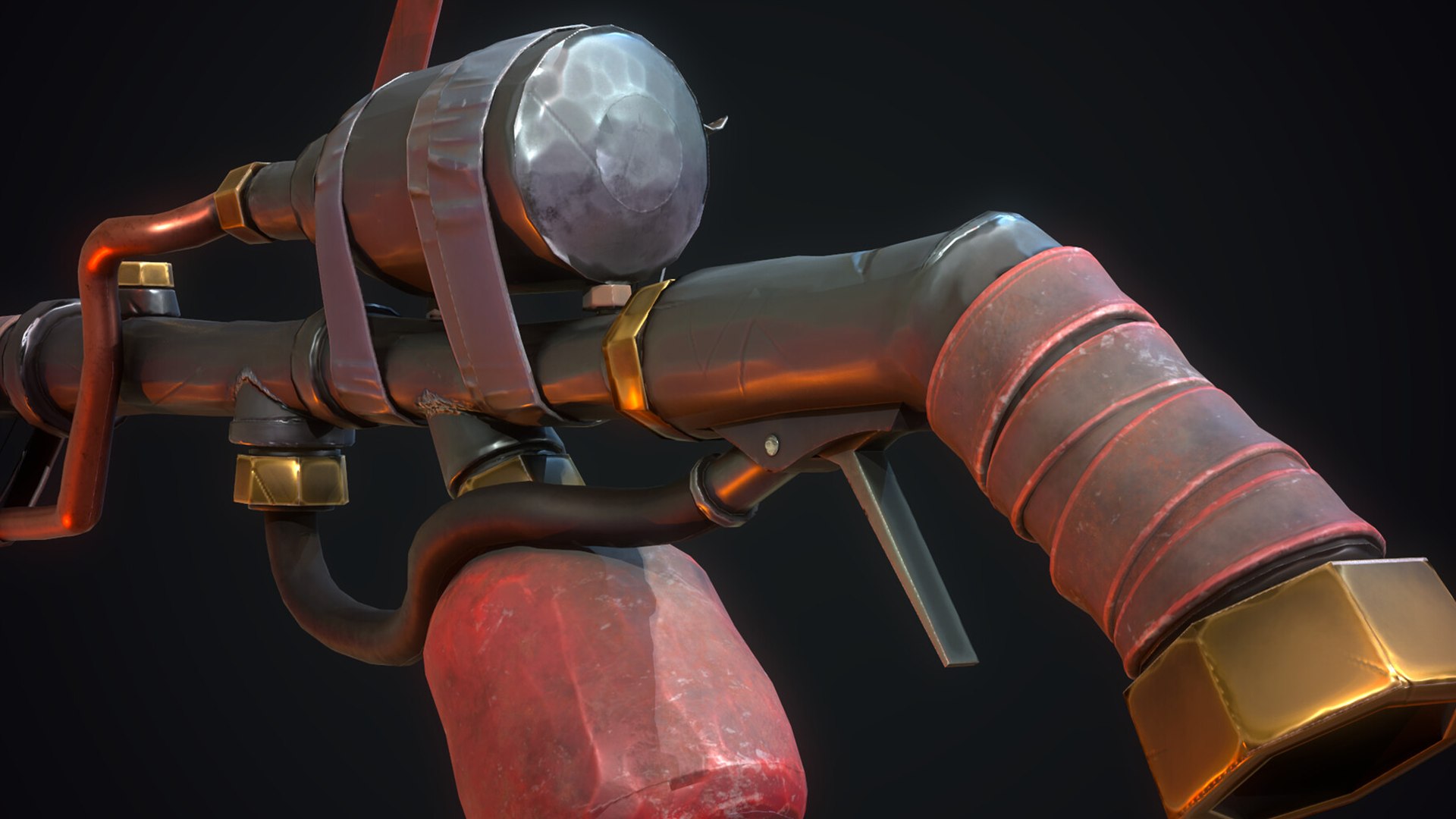 Stylized Flamethrower 3D Model - TurboSquid 2043948
