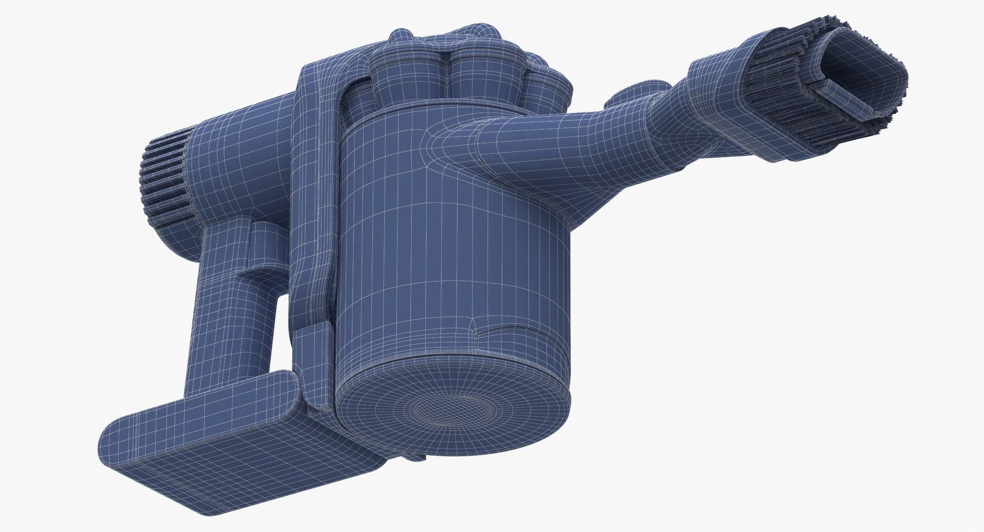Handheld Vacuum Device and Box Blank or Generic Label 3D model ...