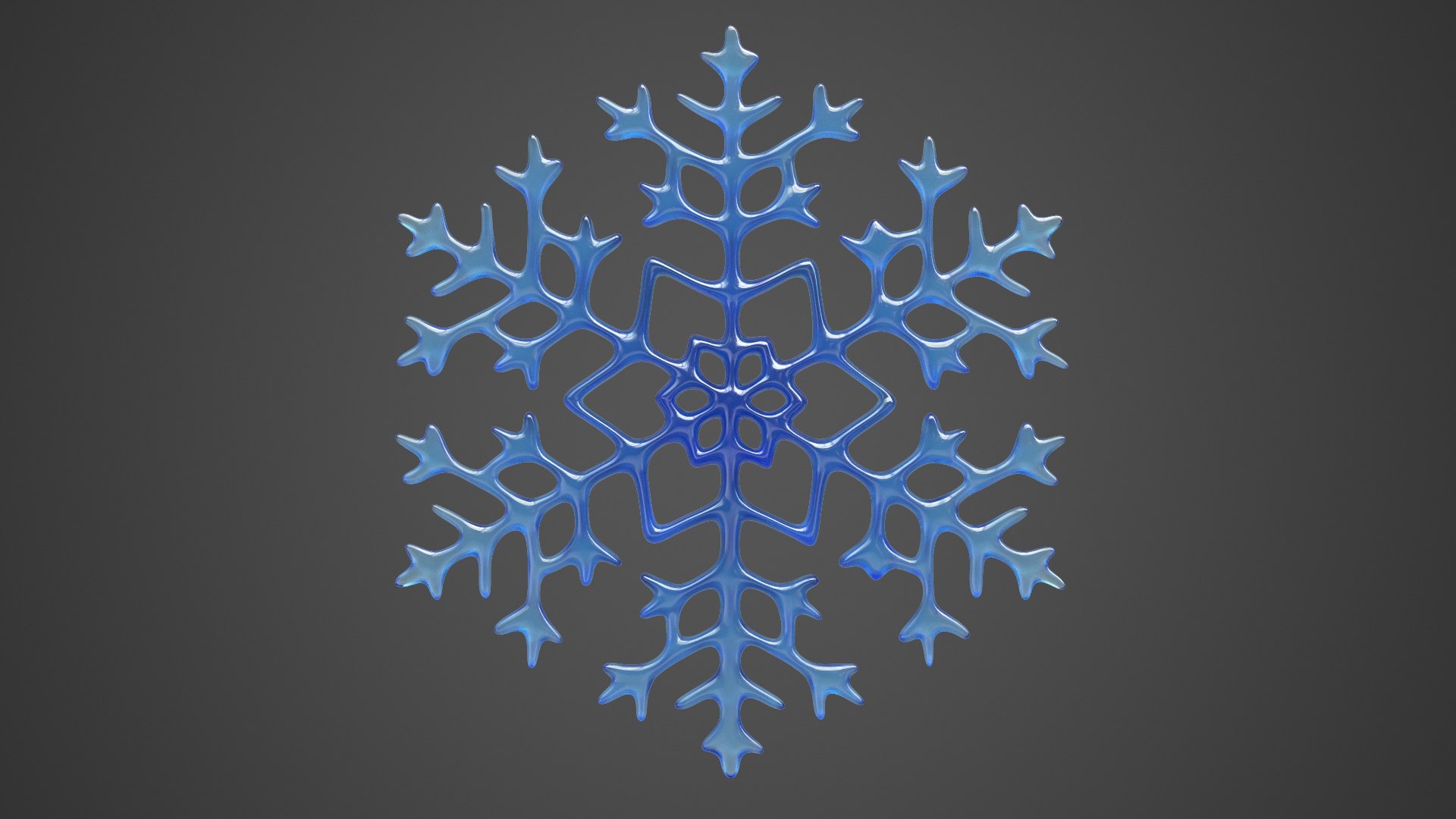 Snow Flake 1 3D Model - TurboSquid 1717634