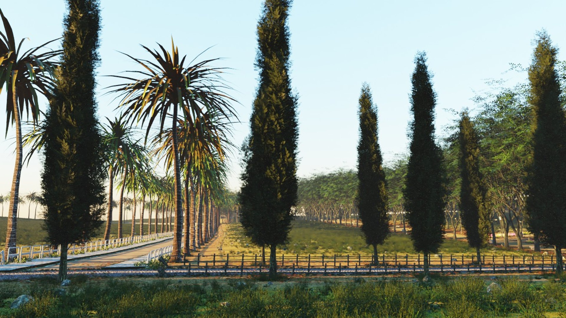 3D Tree-lined Avenues Model - TurboSquid 1749861