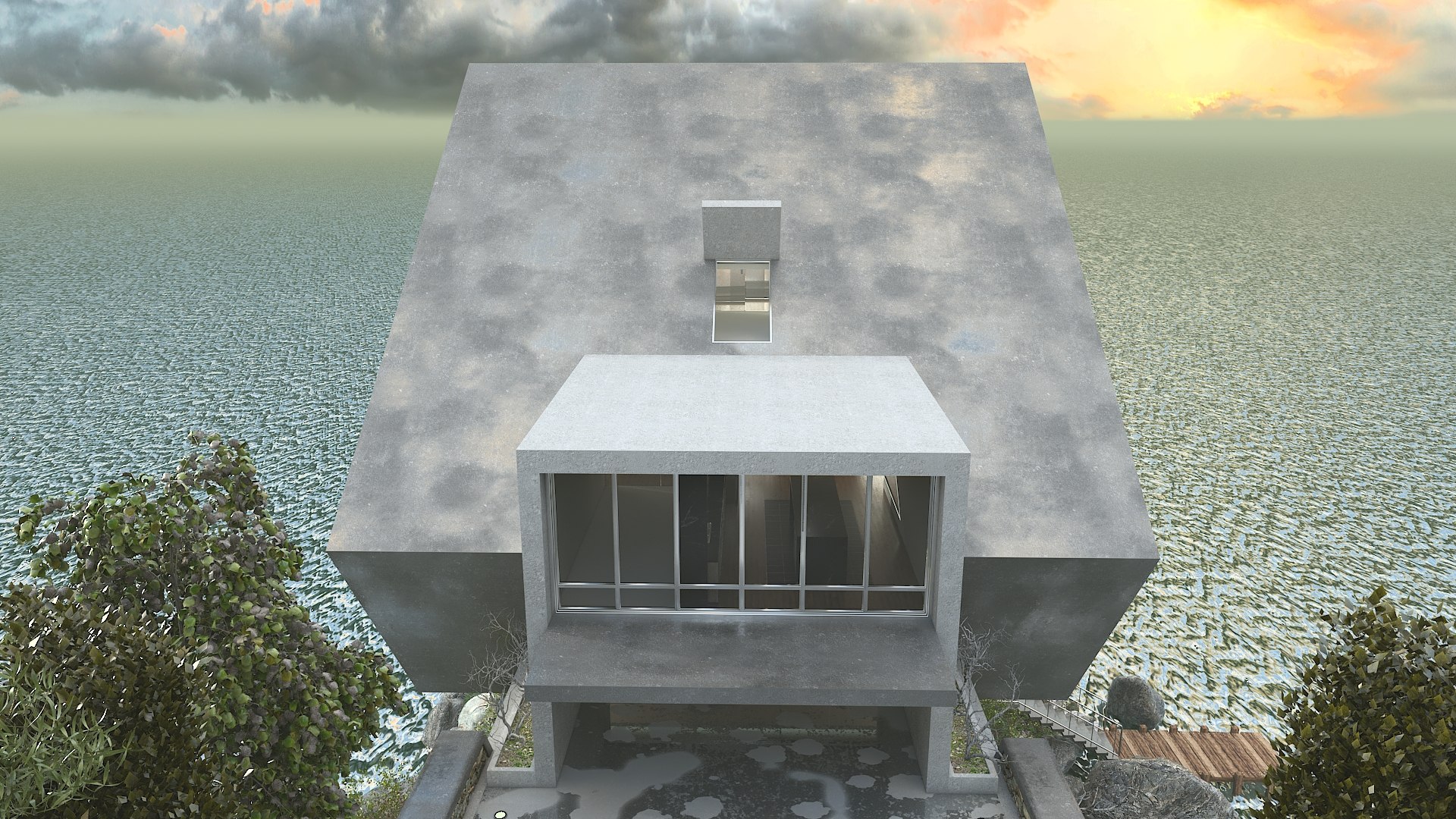 SLOPED HOUSE CONCEPT DESIGN 3D Model - TurboSquid 1973849