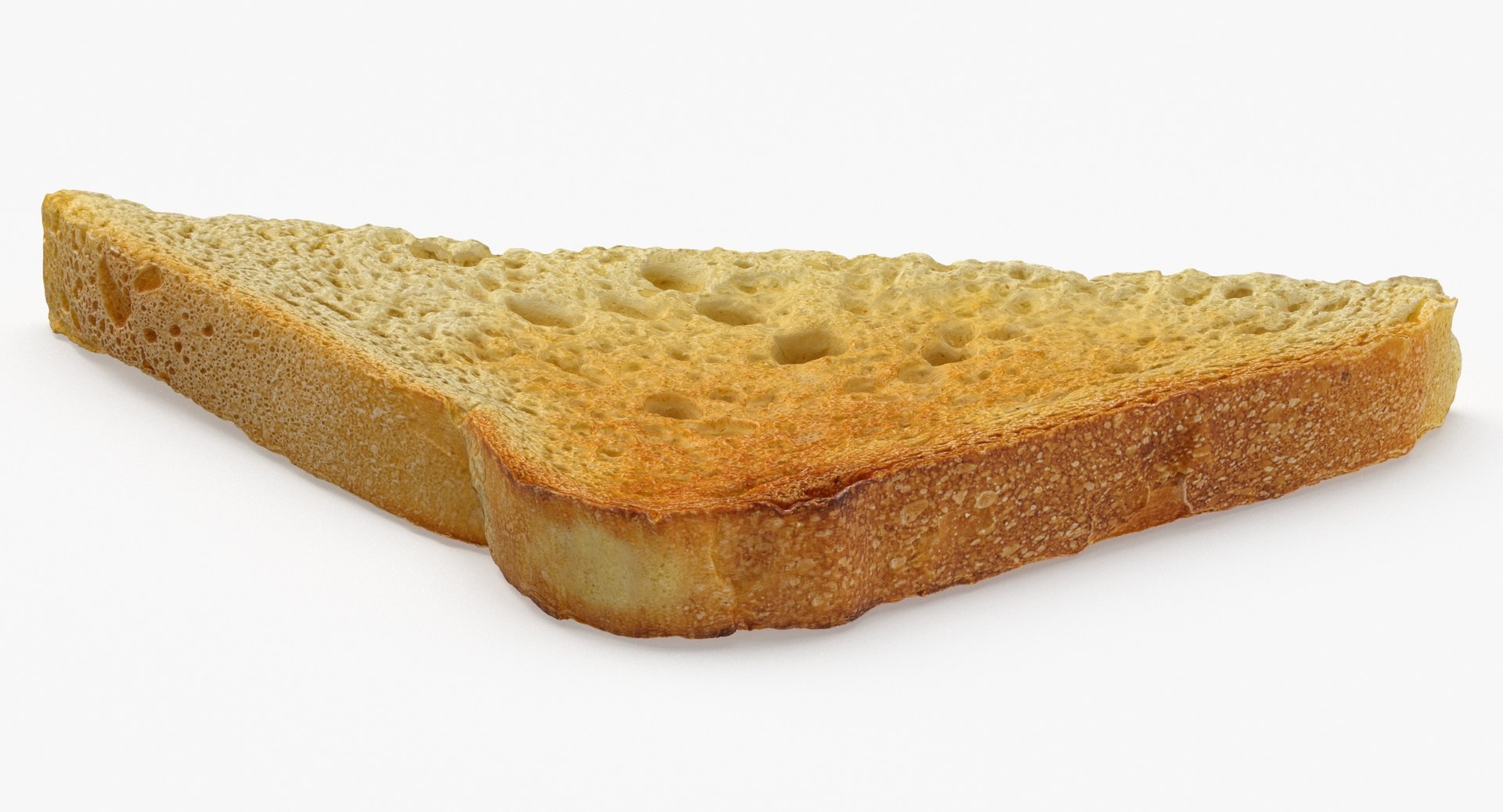 3D Bread Toast White Triangle 01 Model - TurboSquid 2066550