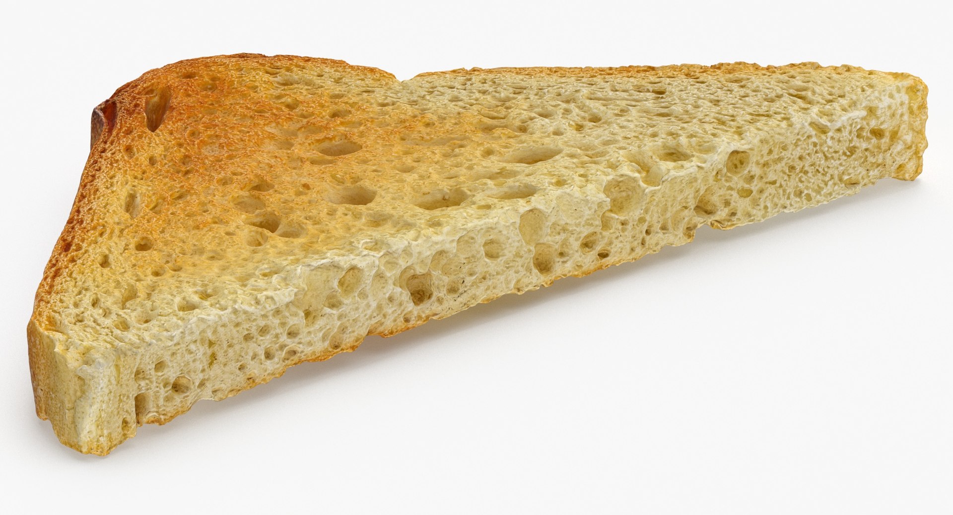3D Bread Toast White Triangle 01 Model - TurboSquid 2066550
