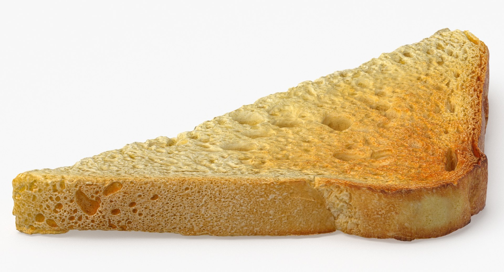 3D Bread Toast White Triangle 01 Model - TurboSquid 2066550