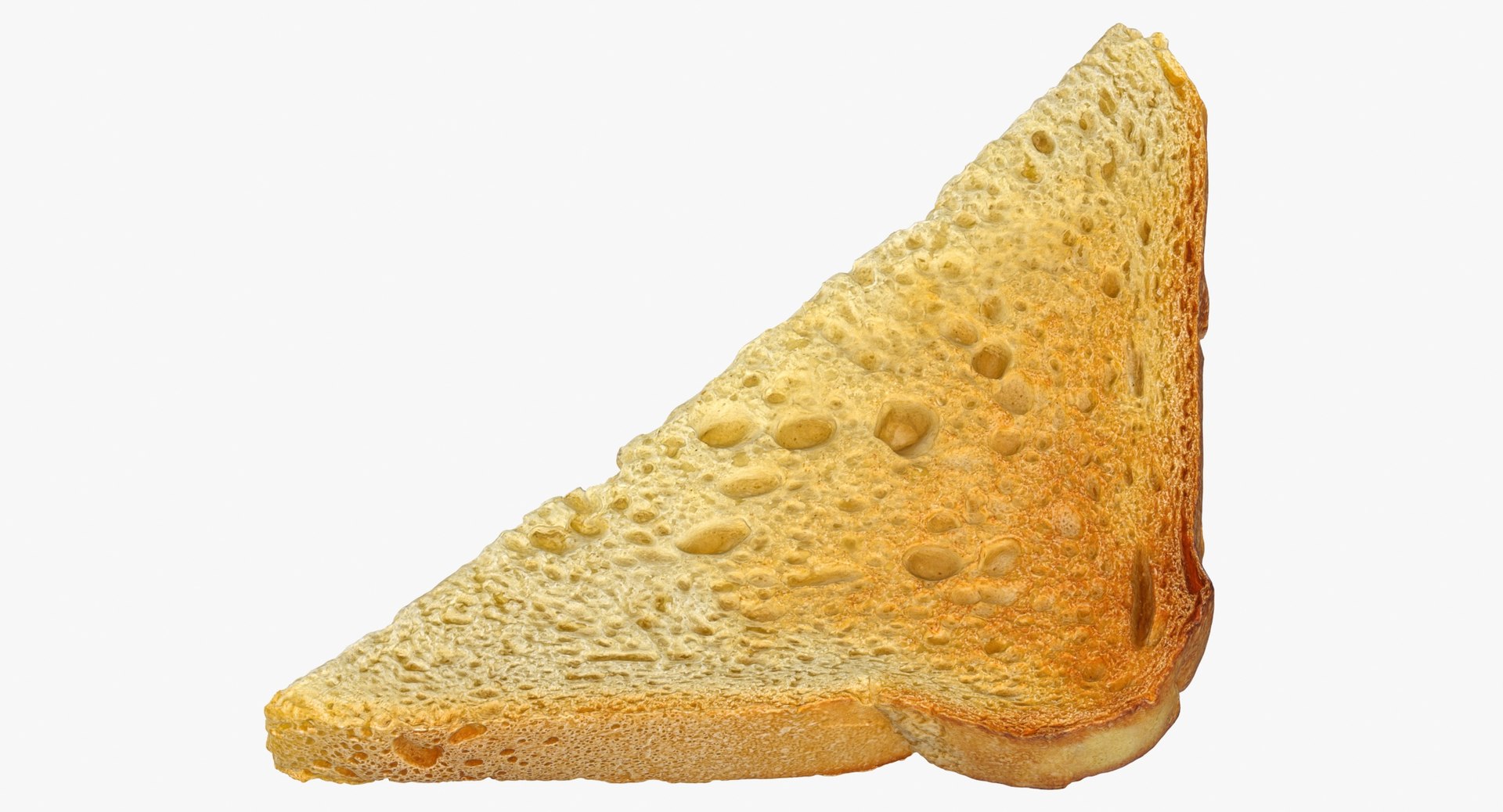 3D Bread Toast White Triangle 01 Model - TurboSquid 2066550