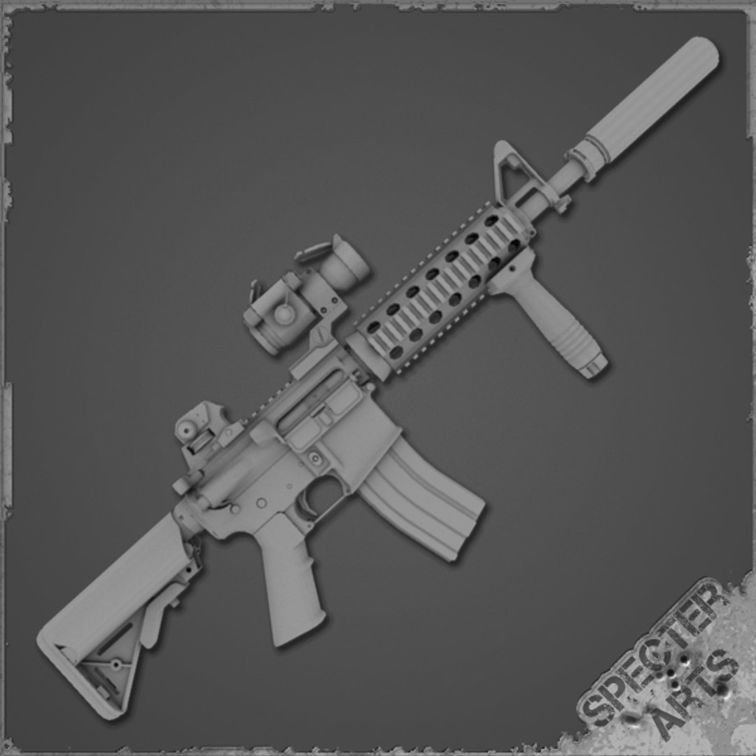 M4a1 Carbine Sof Cqb 3d Model